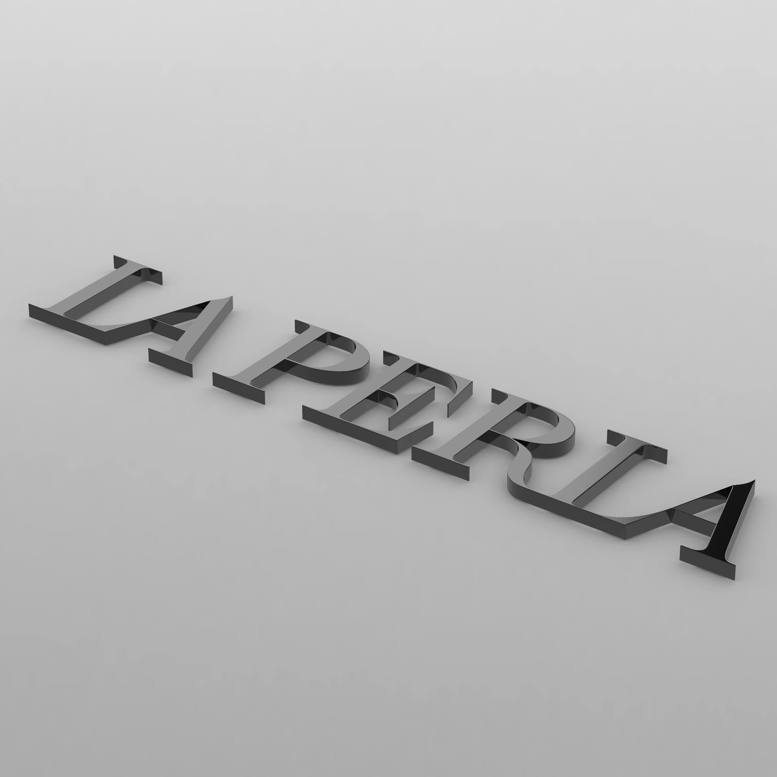 La Perla Logo - 3D Model by 3d_logoman
