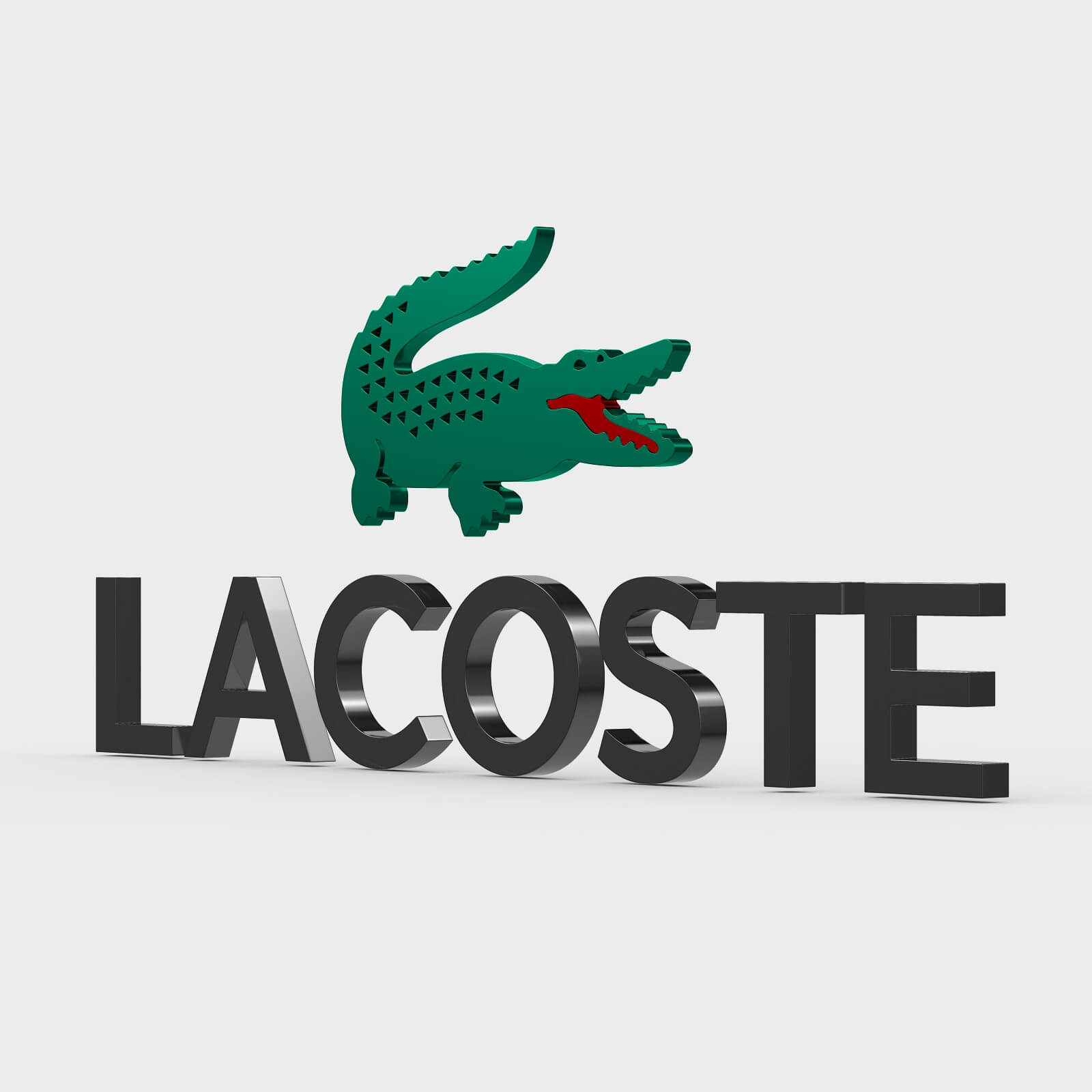 Lacoste Logo - 3D Model by 3d_logoman