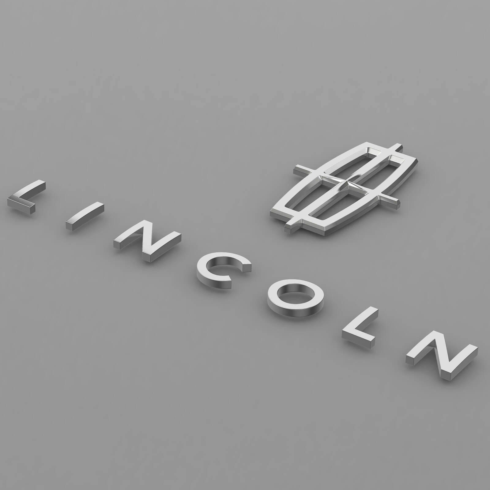 Lincoln Logo - 3D Model by 3d_logoman
