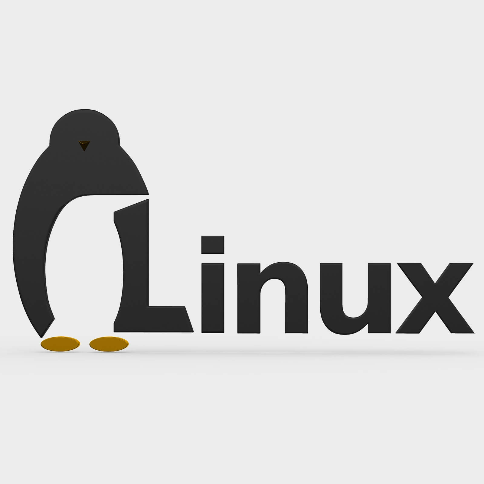 Linux Logo - 3D Model by 3d_logoman