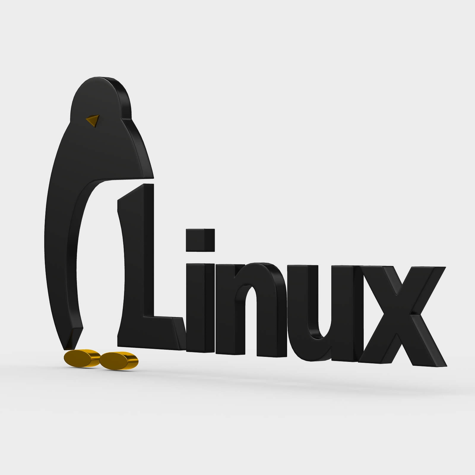 Linux Logo - 3D Model by 3d_logoman