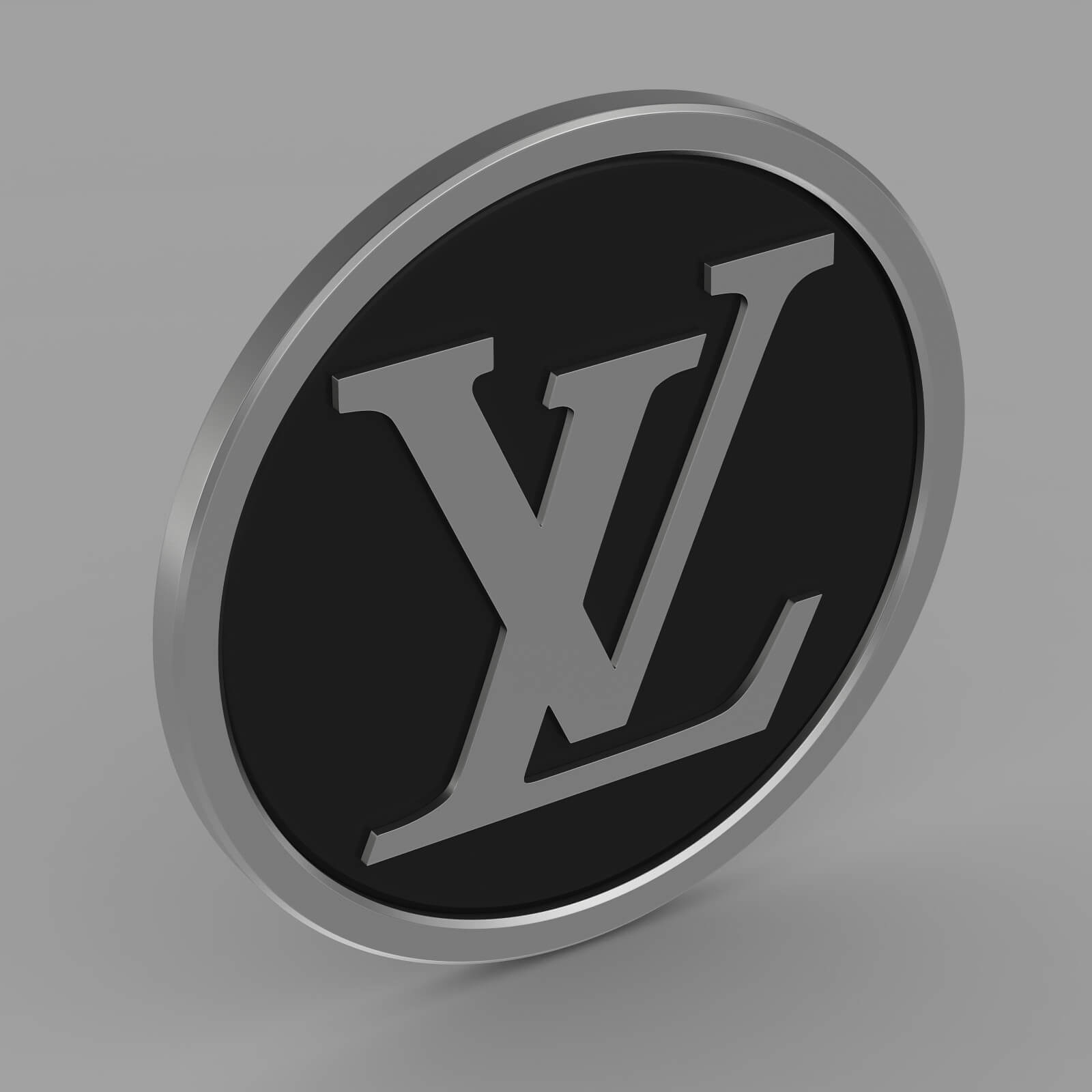 LV Logo - 3D Print Model by 3d_logoman