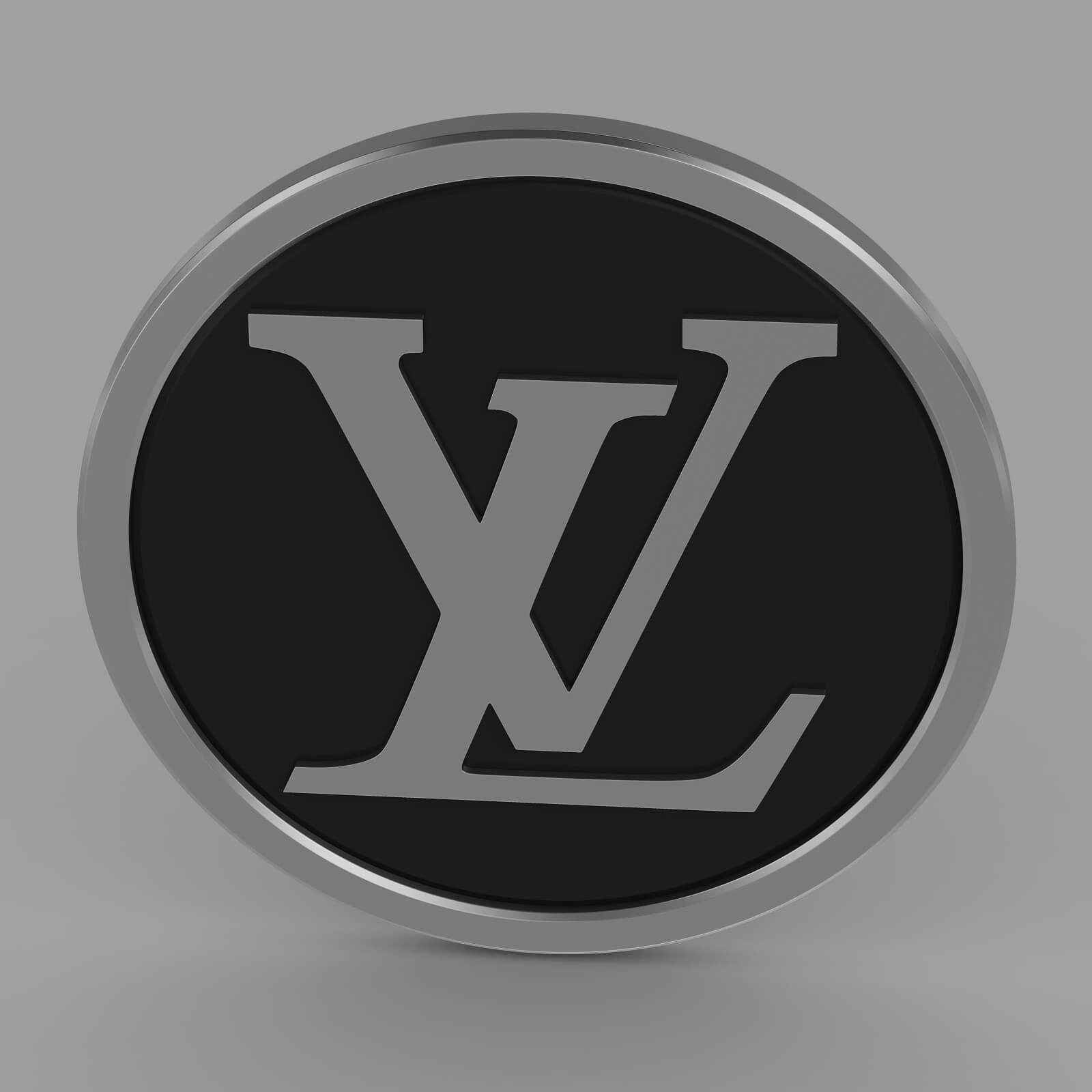 LV Logo - 3D Print Model by 3d_logoman