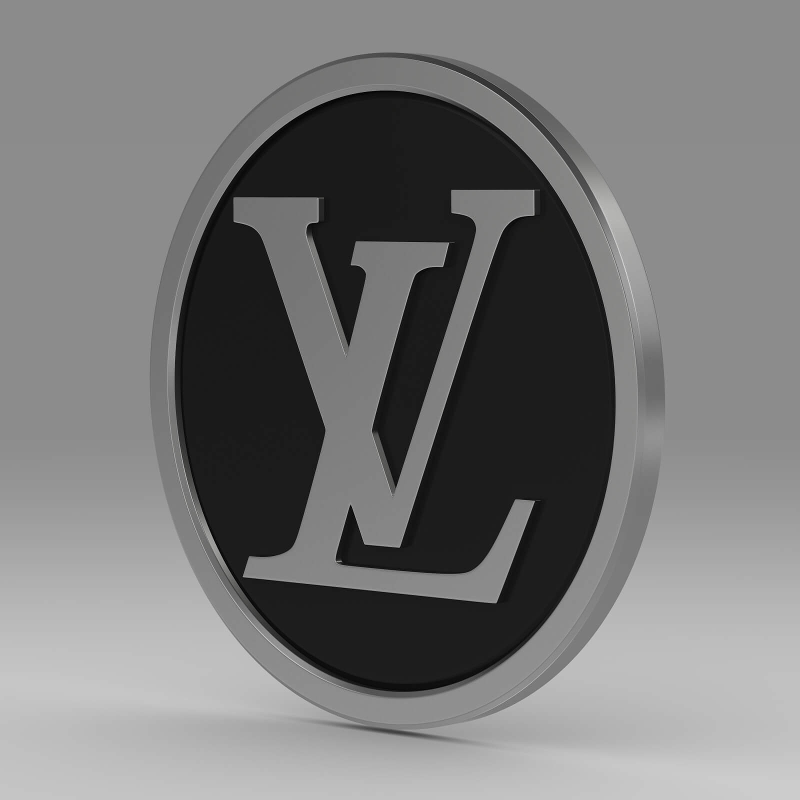 LV Logo - 3D Print Model by 3d_logoman