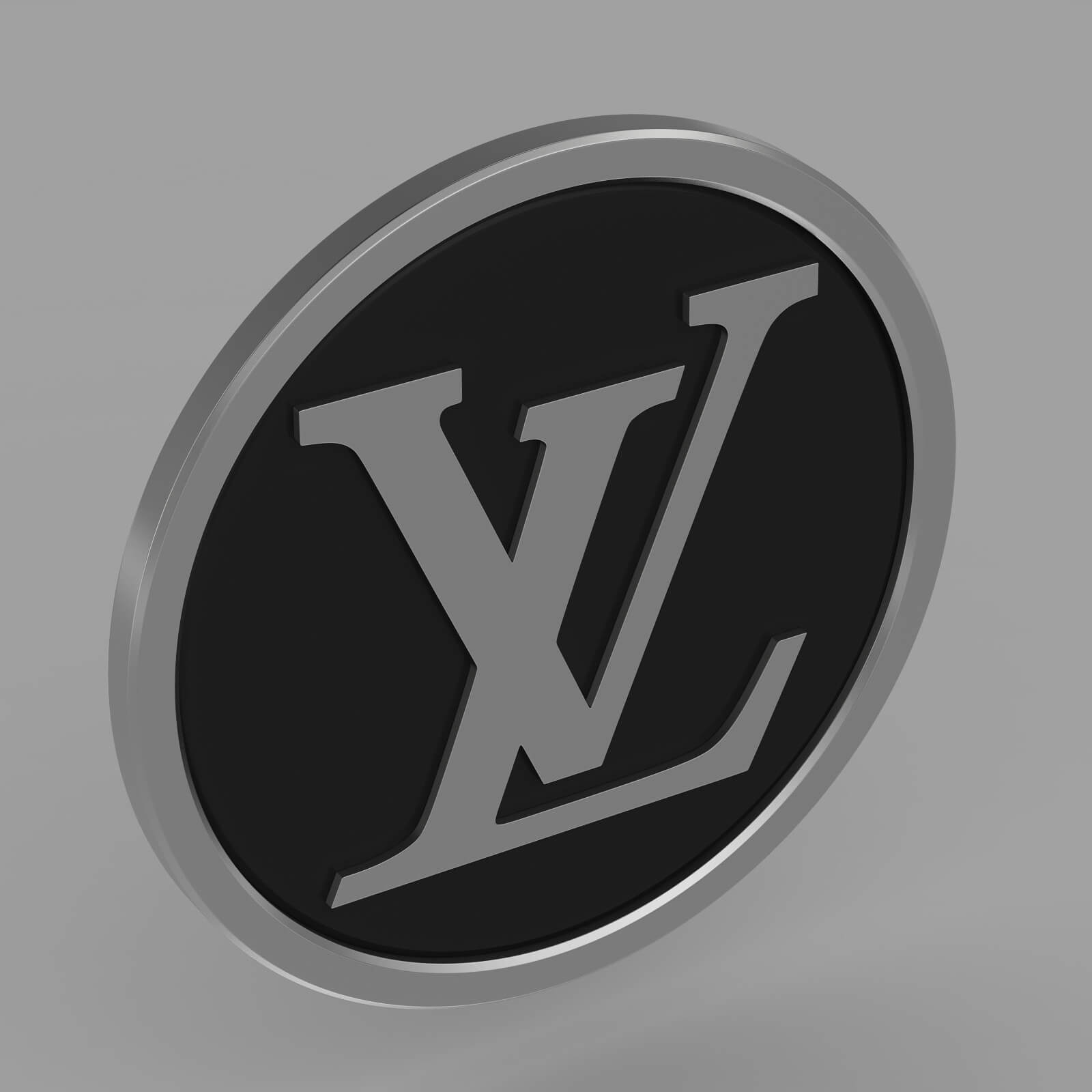 LV Logo - 3D Print Model by 3d_logoman
