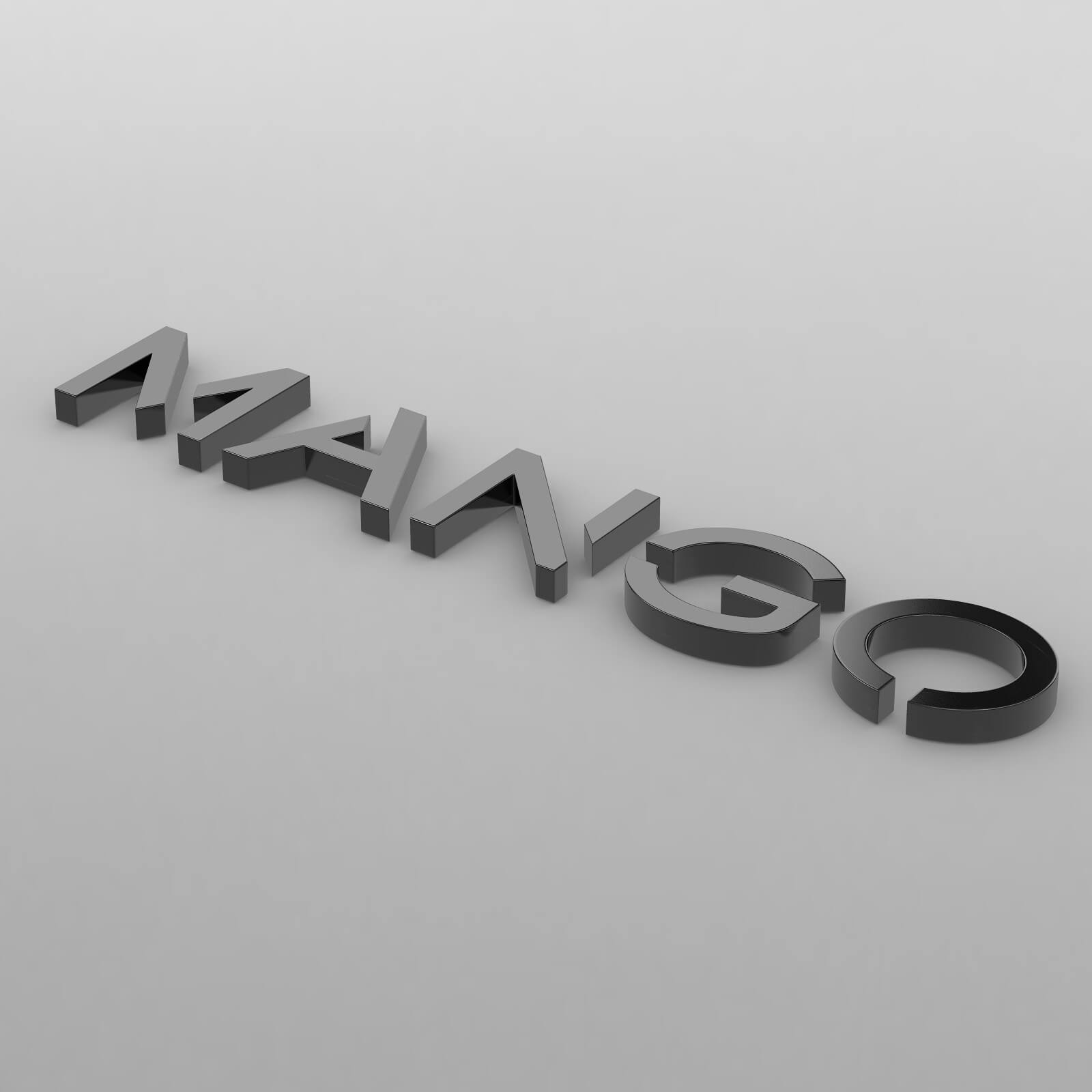 Mango Logo - 3D Model by 3d_logoman