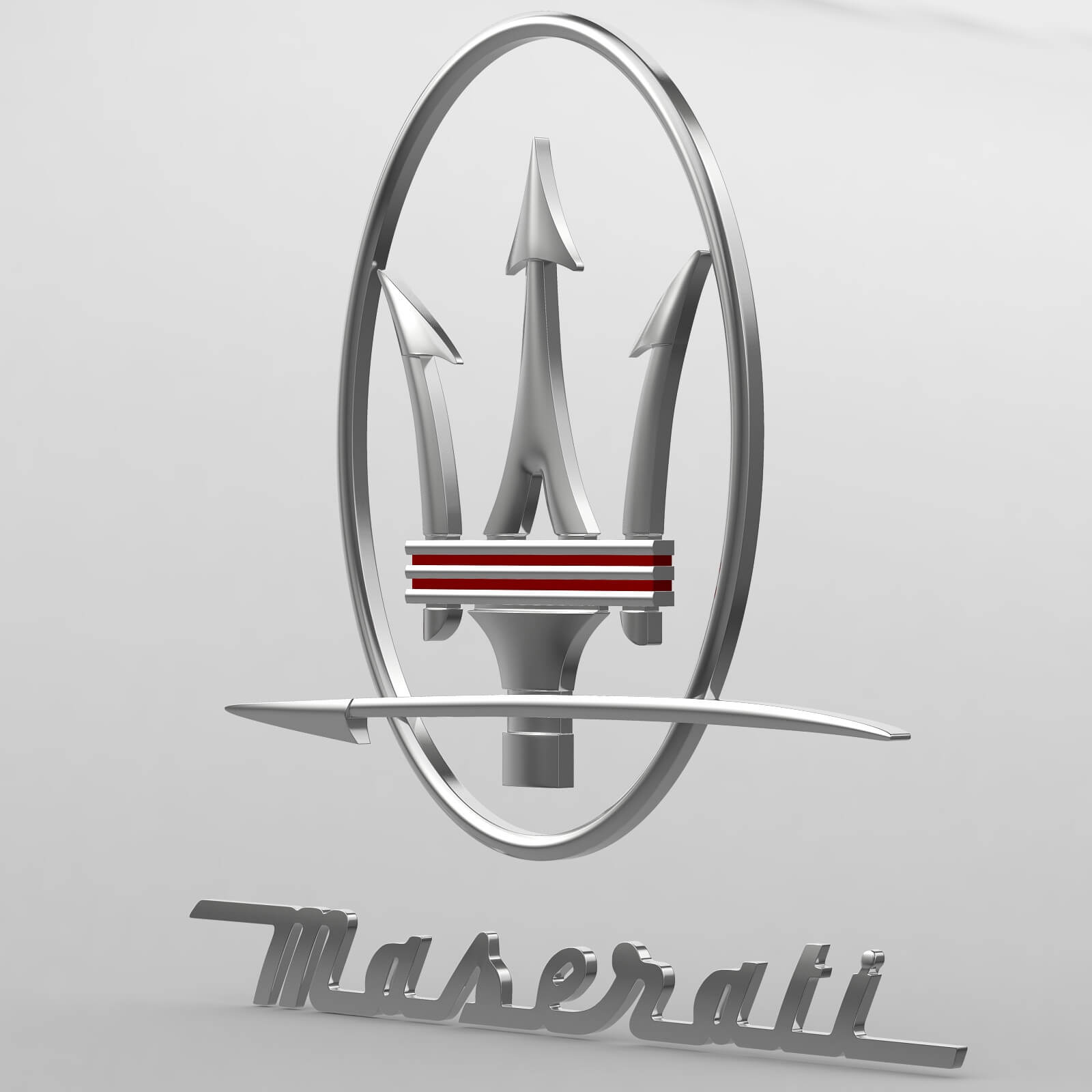 Maserati Logo - 3D Model by 3d_logoman