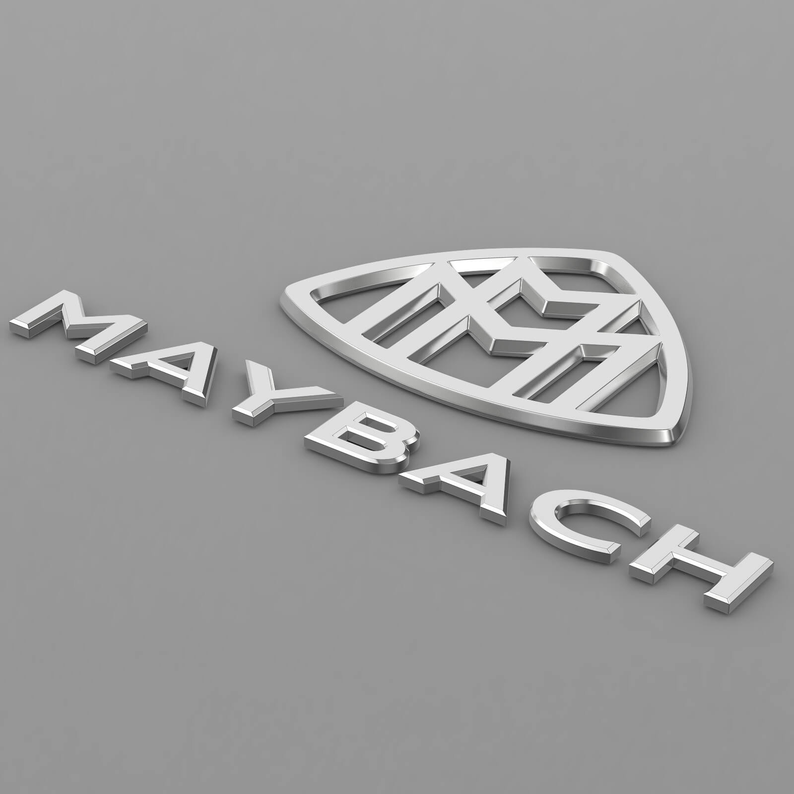 Maybach Logo - 3D Model by 3d_logoman