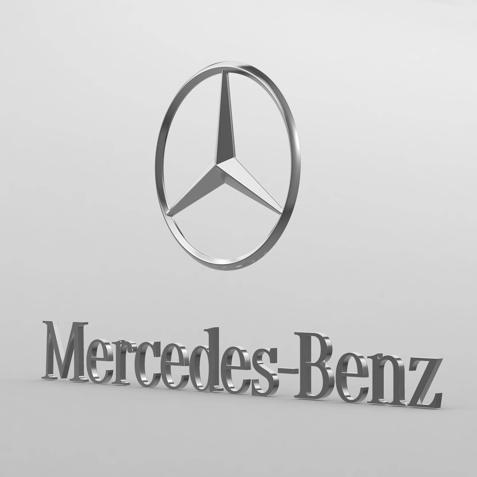Mercedes Benz Logo - 3D Model by 3d_logoman