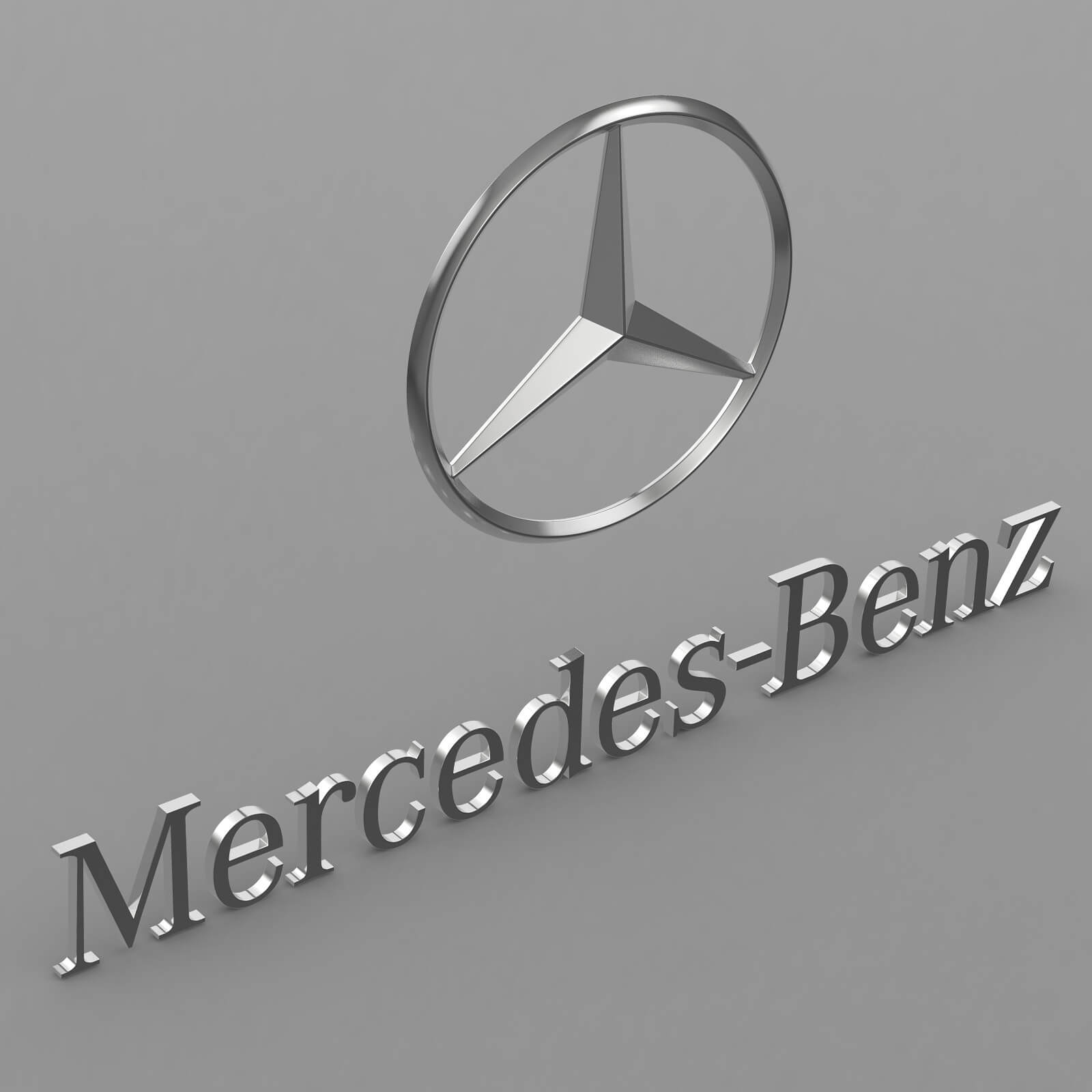 Mercedes Benz Logo - 3D Model by 3d_logoman