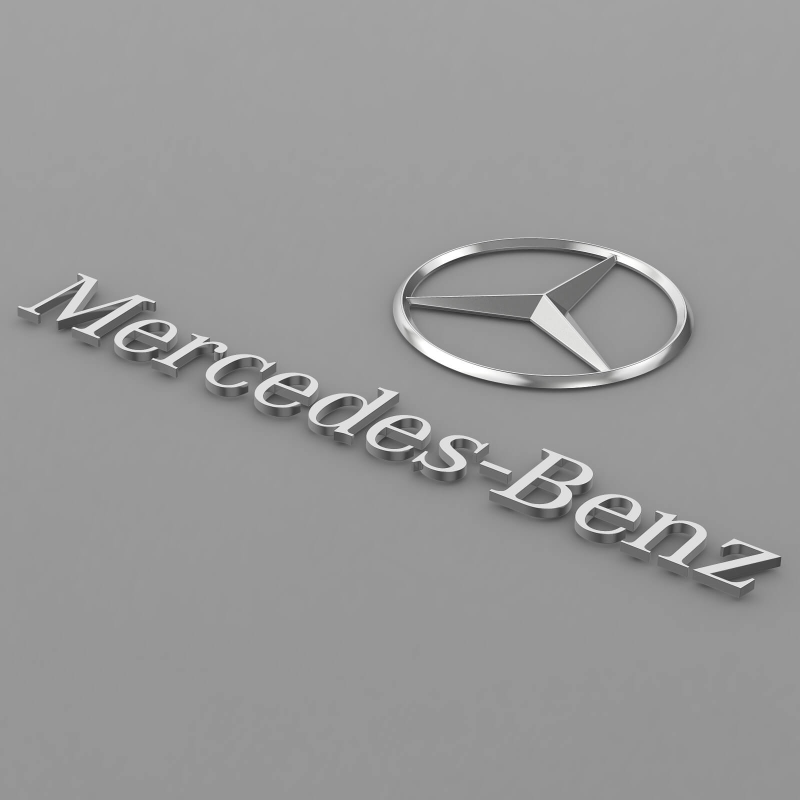 Mercedes Benz Logo - 3D Model by 3d_logoman