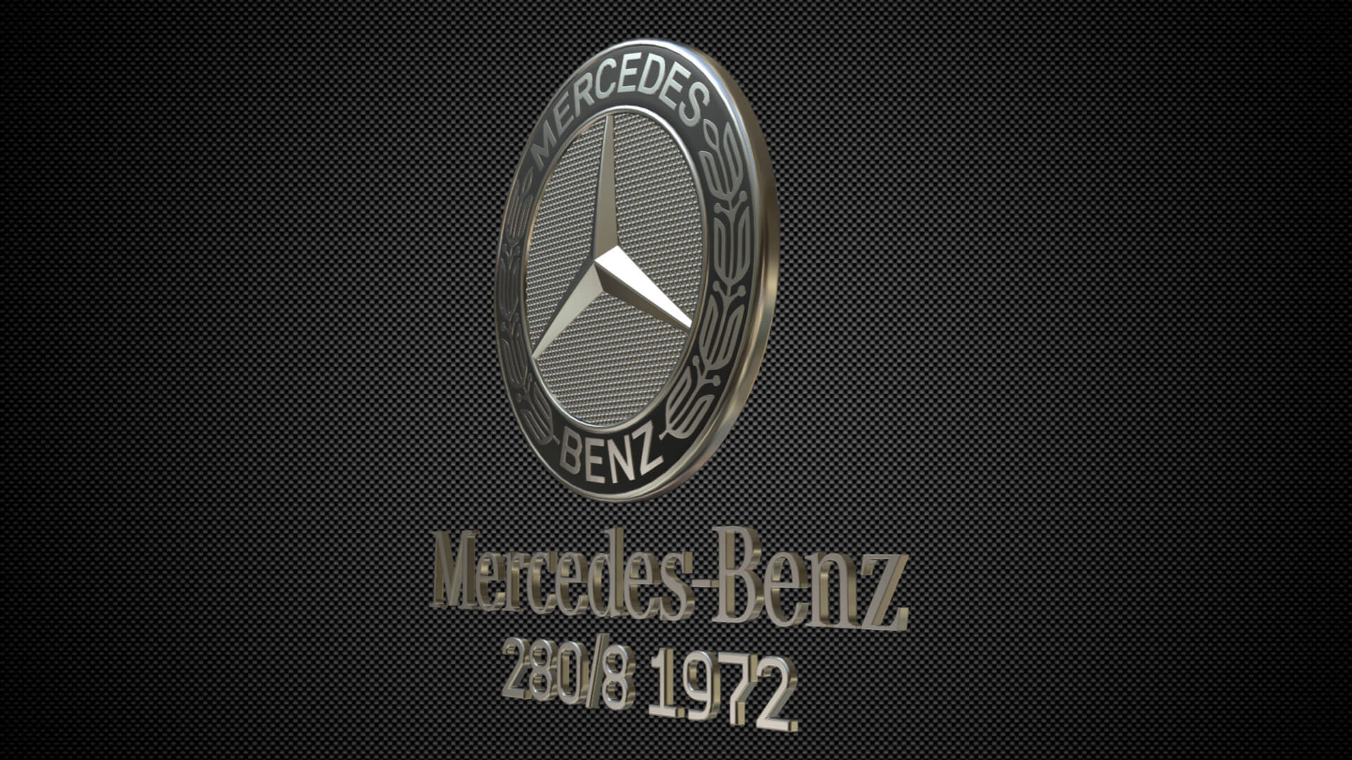 Mercedes Benz Emblem Black Background