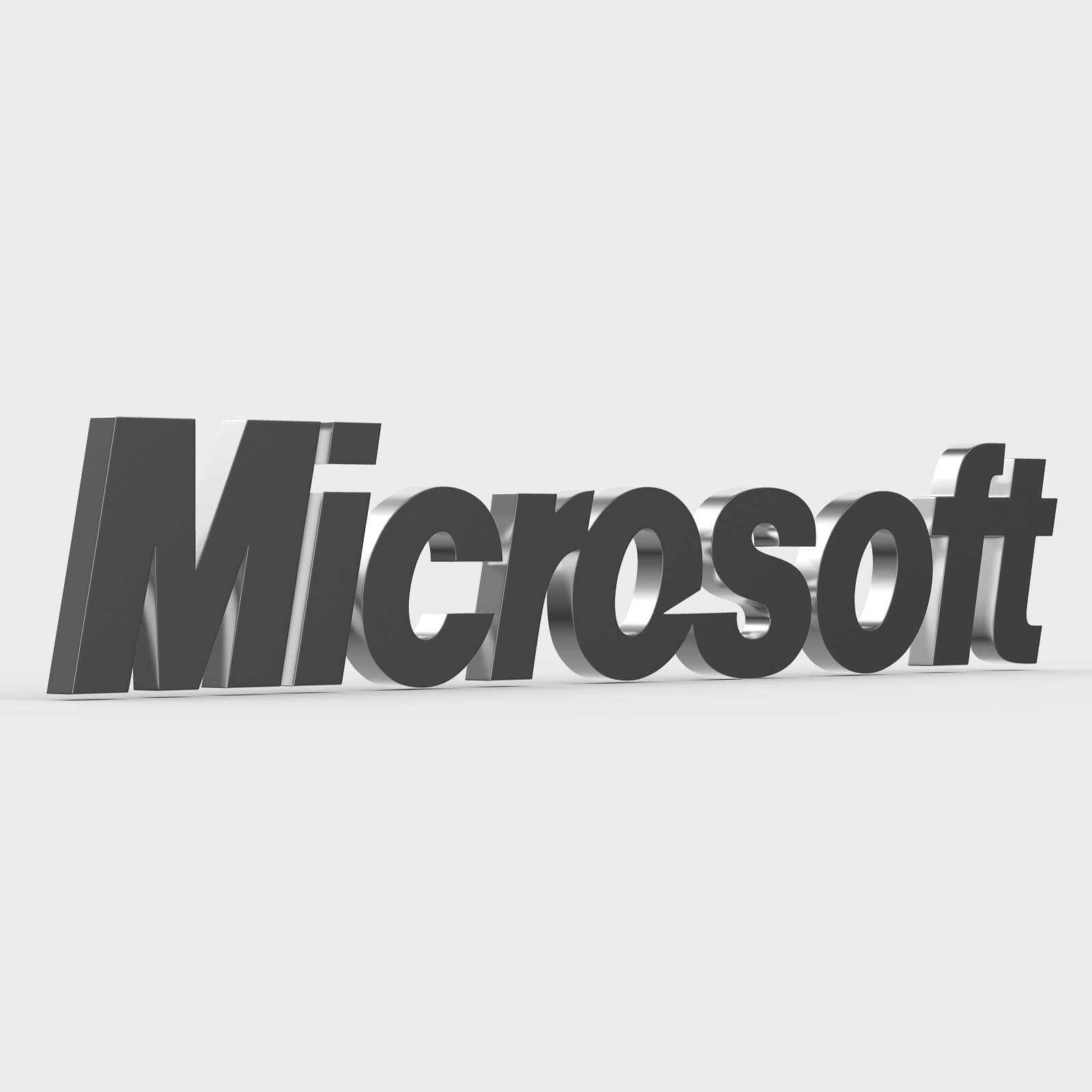 Microsoft Logo - 3D Print Model by 3d_logoman