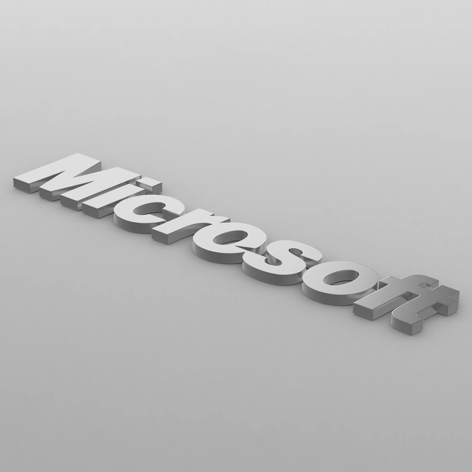 Microsoft Logo - 3D Print Model by 3d_logoman