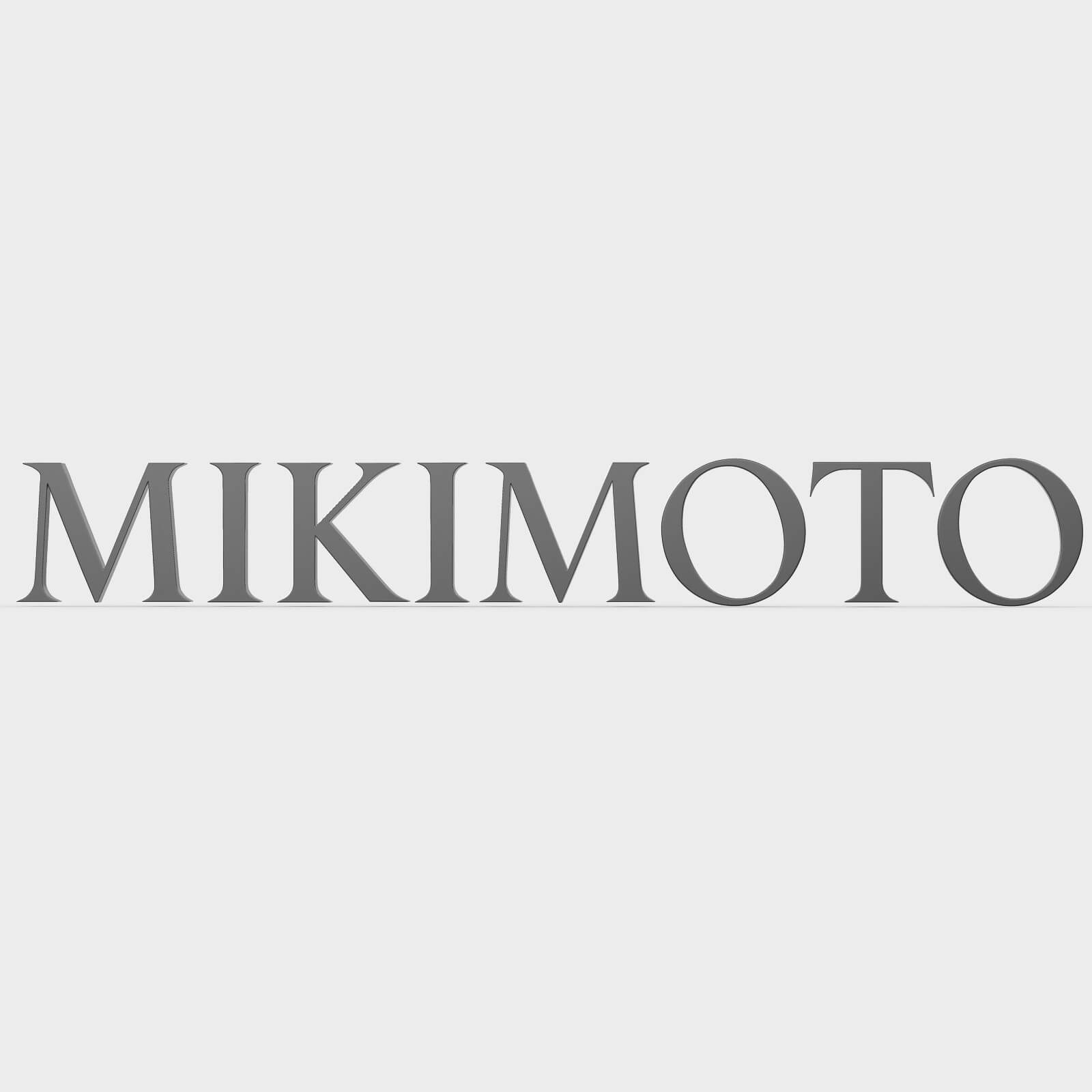 Mikimoto Logo - 3D Model by 3d_logoman
