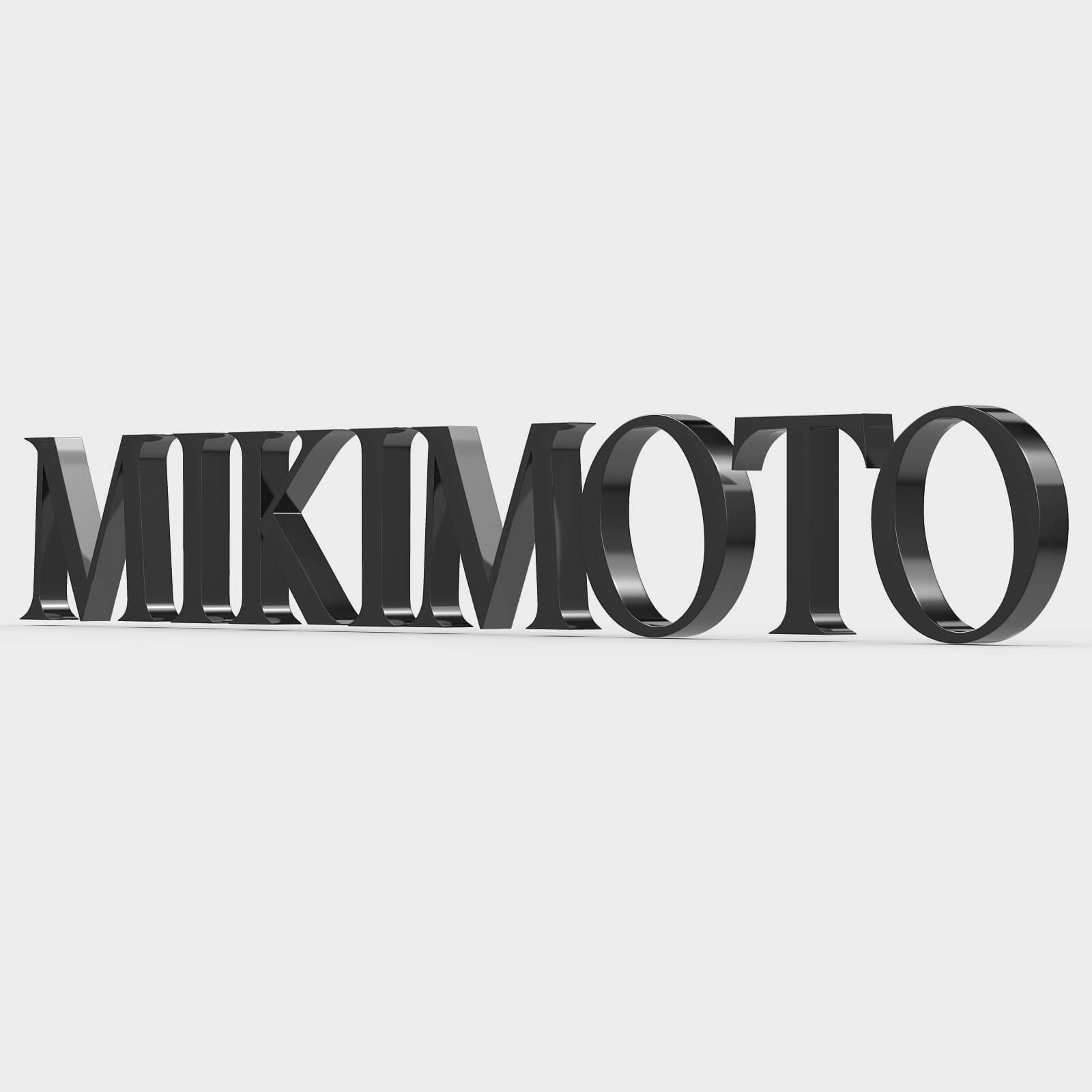 Mikimoto Logo - 3D Model by 3d_logoman