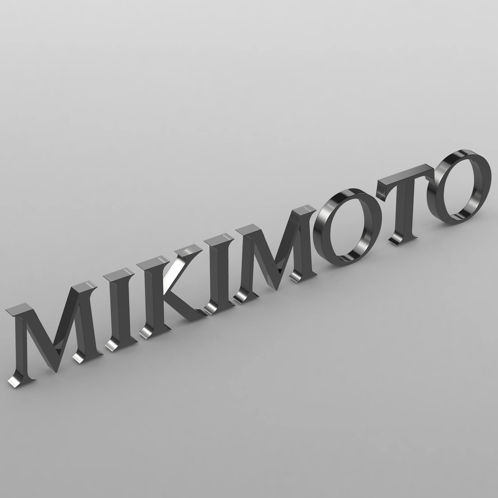 Mikimoto Logo - 3D Model by 3d_logoman