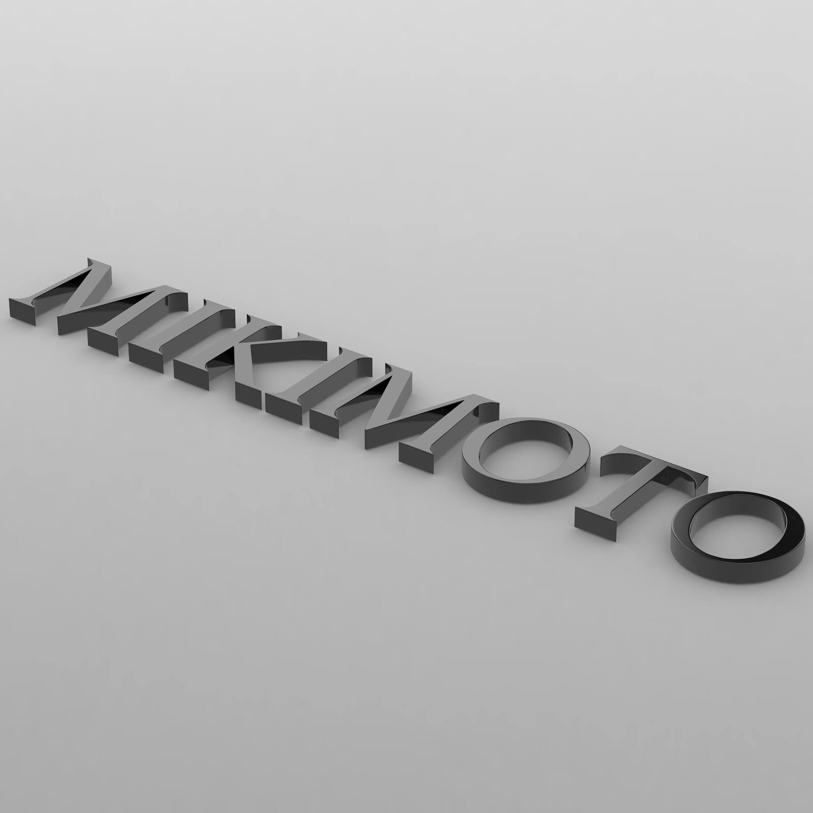 Mikimoto Logo - 3D Model by 3d_logoman