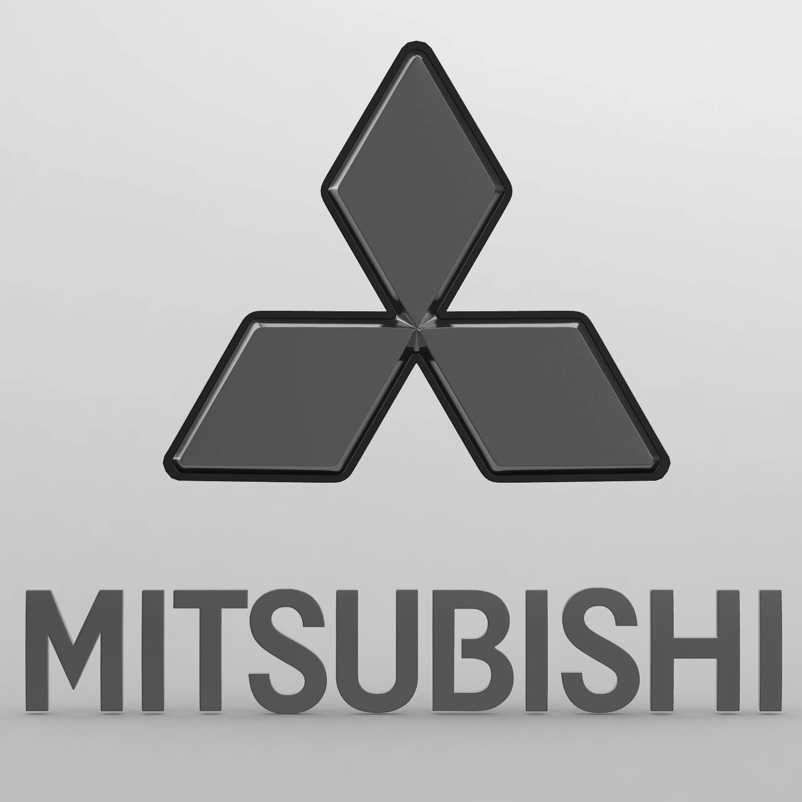 Mitsubishi Logo - 3D Model by 3d_logoman