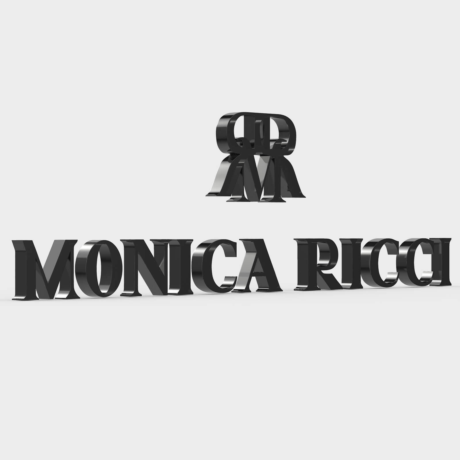 Monica Ricci Logo - 3D Model by 3d_logoman