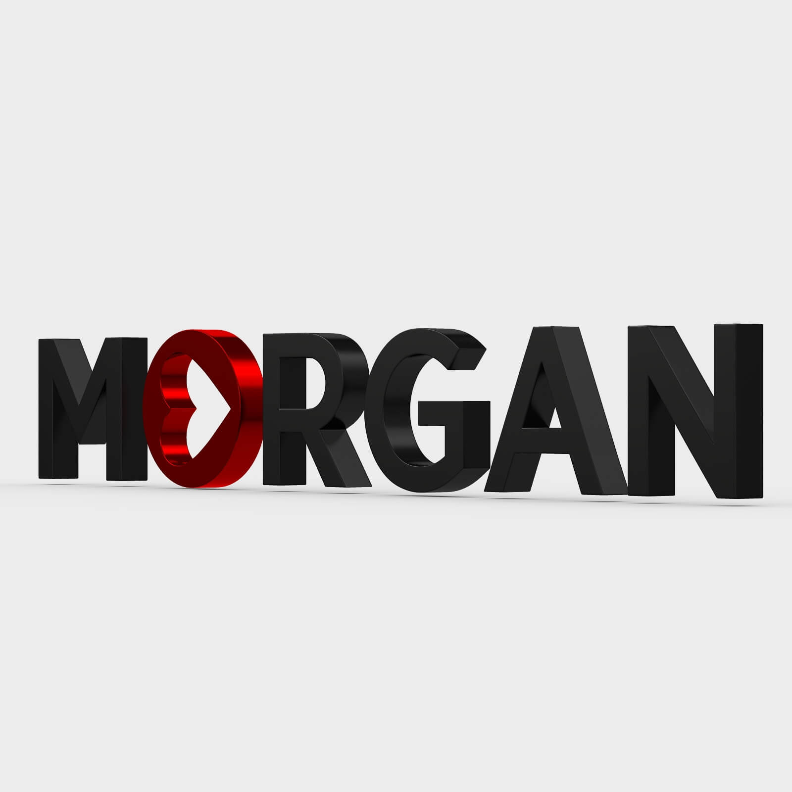 Morgan Logo - 3D Model by 3d_logoman
