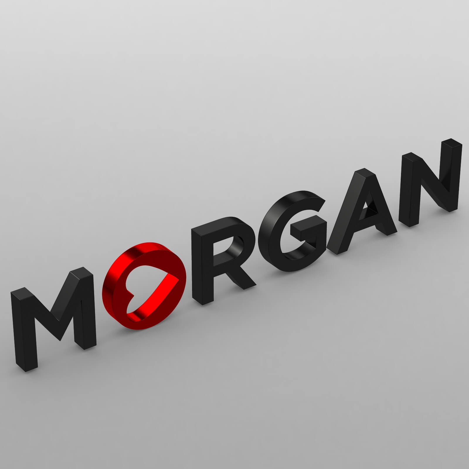 Morgan Logo - 3D Model by 3d_logoman