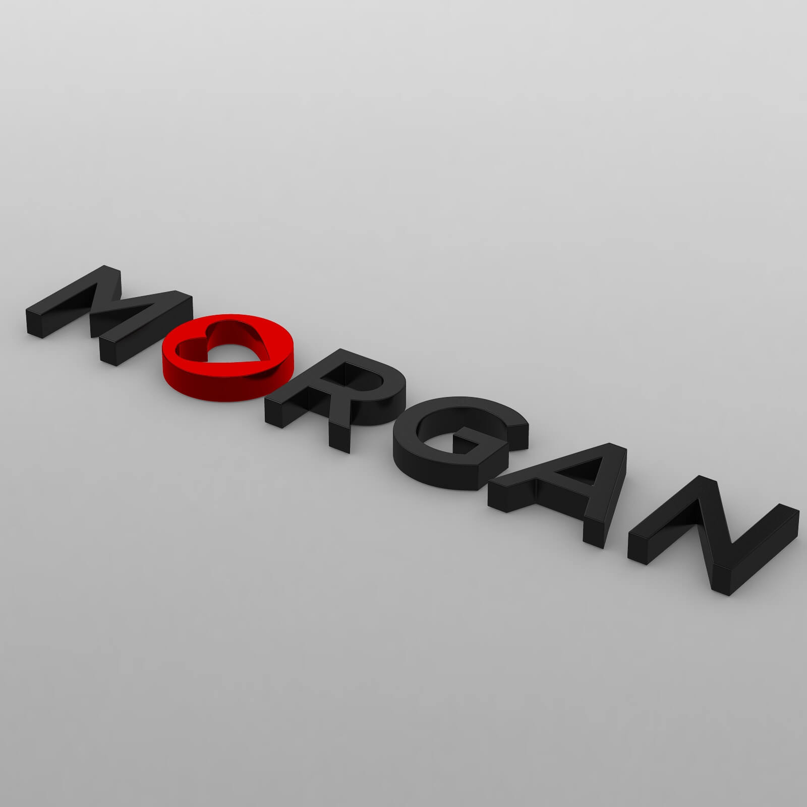 Morgan Logo - 3D Model by 3d_logoman