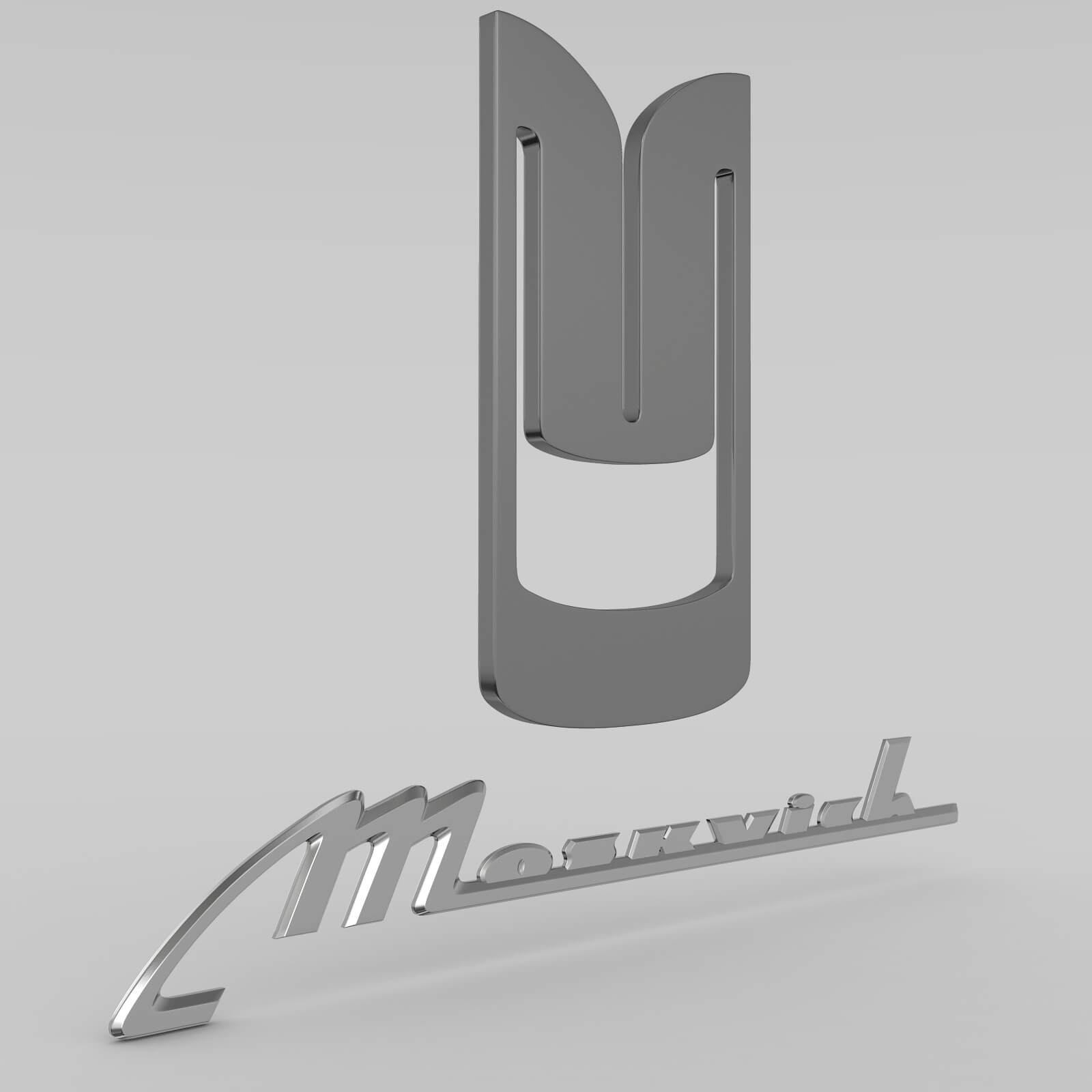 Moskvich Logo - 3D Model by 3d_logoman