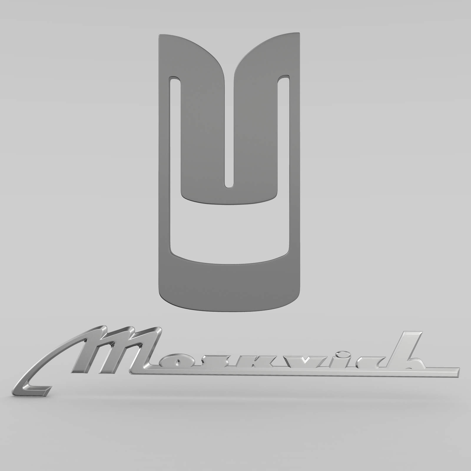 Moskvich Logo - 3D Model by 3d_logoman