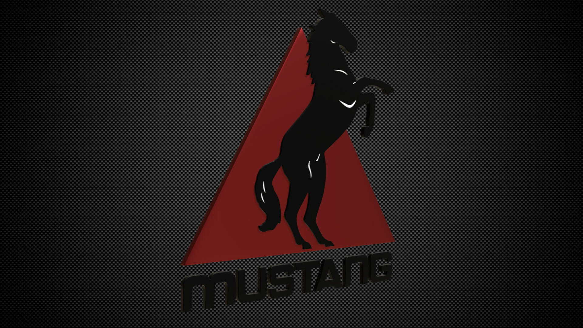 Mustang Logo - 3D Model by 3d_logoman
