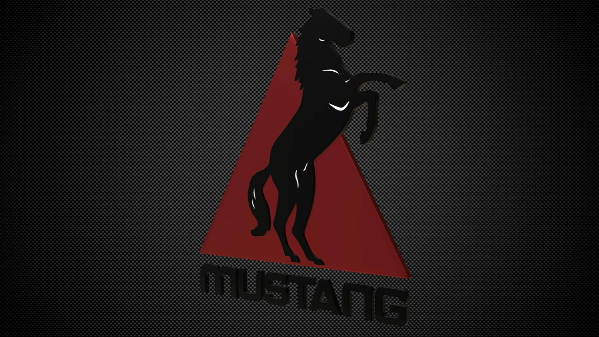 Mustang Logo - 3D Model by 3d_logoman