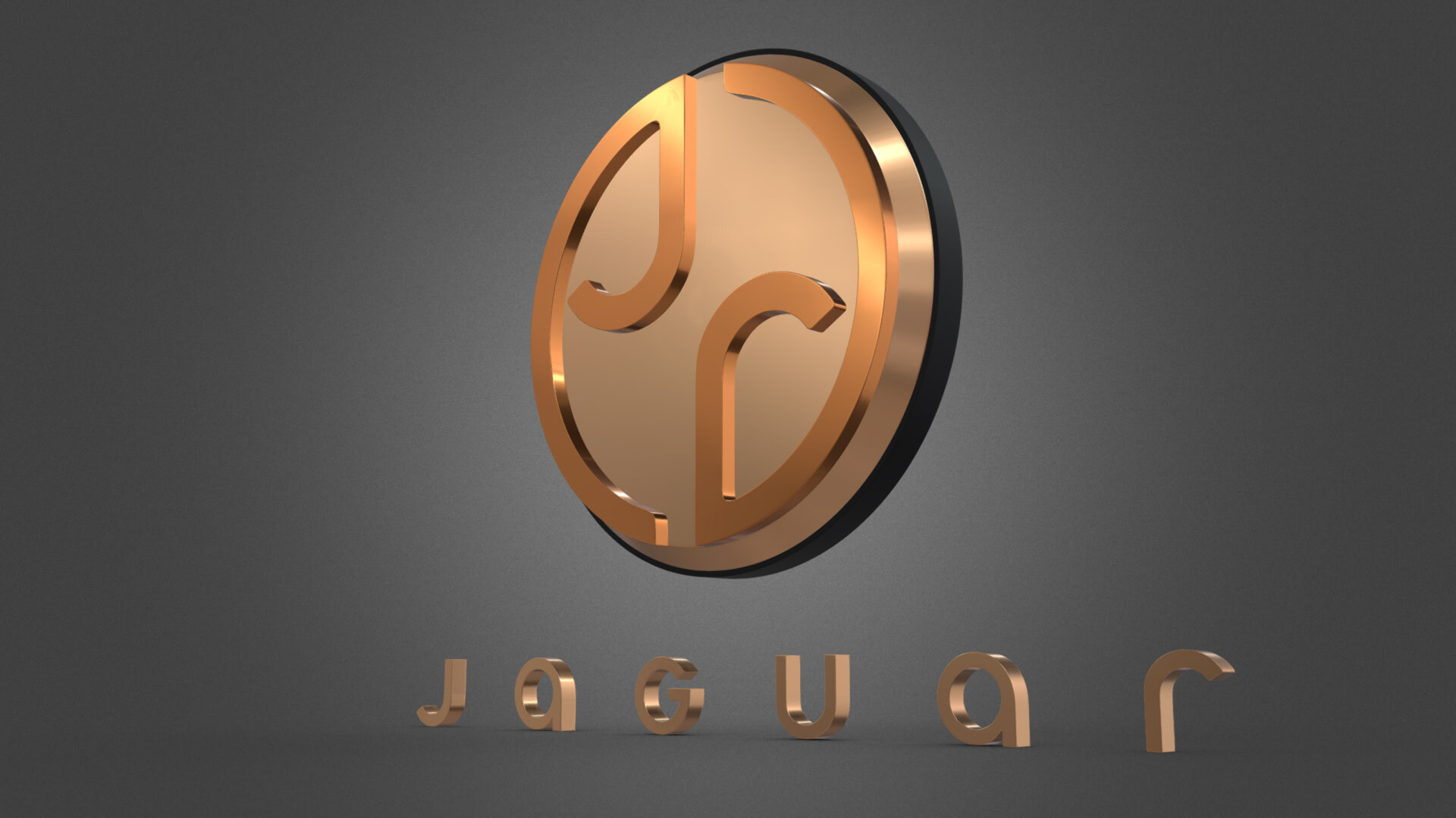 New Jaguar Logo - 3D Model by 3d_logoman