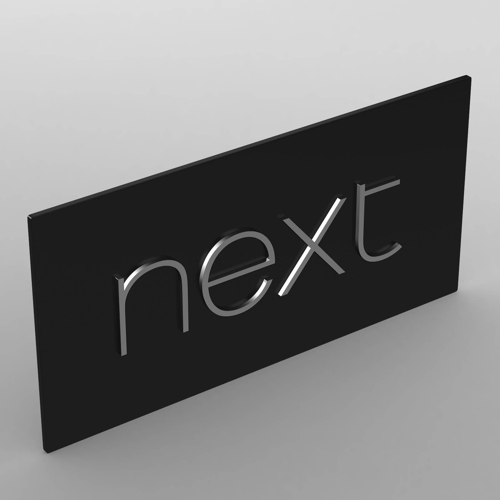 Next Logo - 3D Model by 3d_logoman