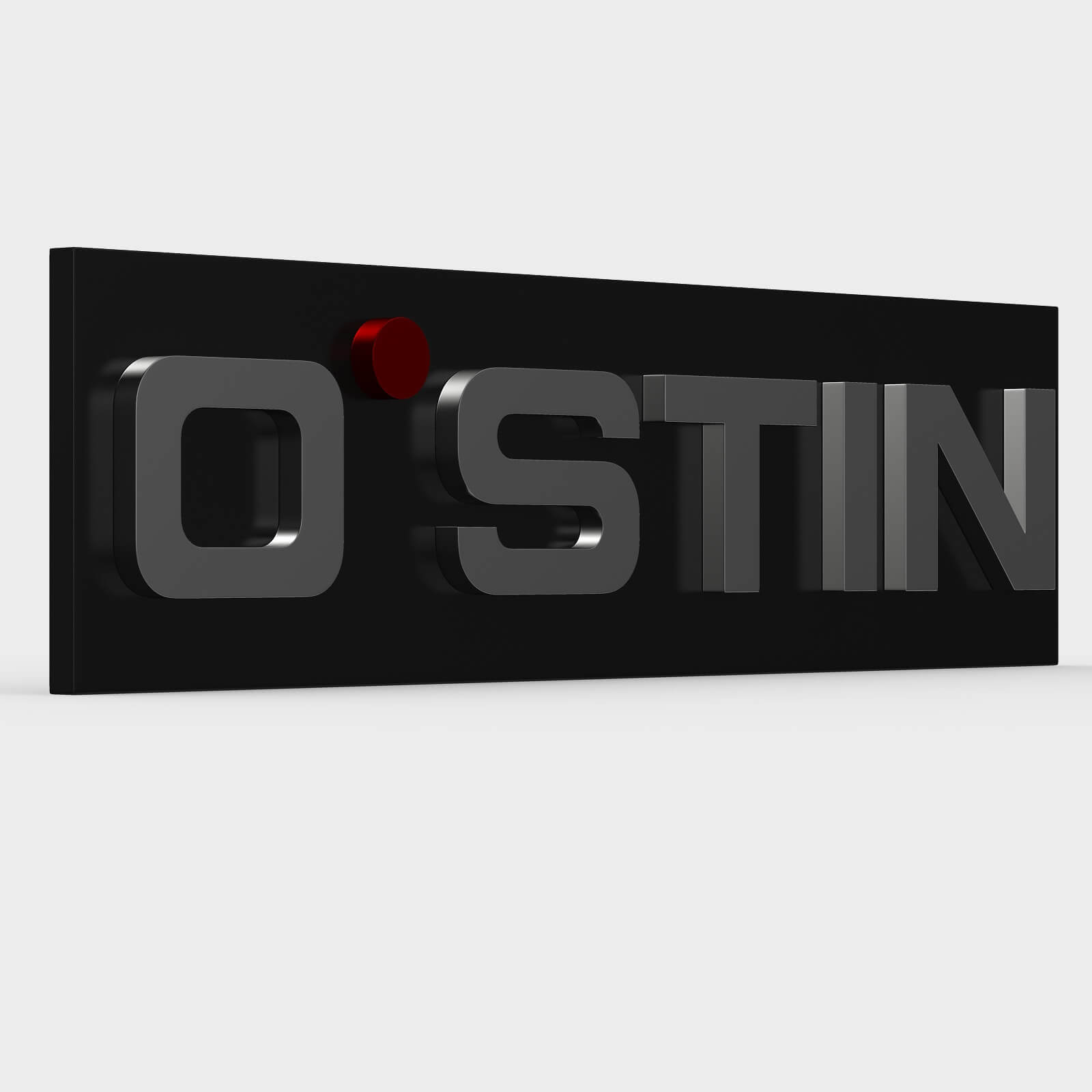 Ostin Logo - 3D Print Model by 3d_logoman