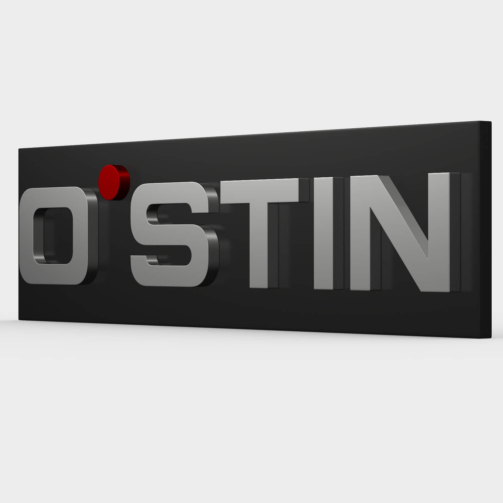 Ostin Logo - 3D Print Model by 3d_logoman