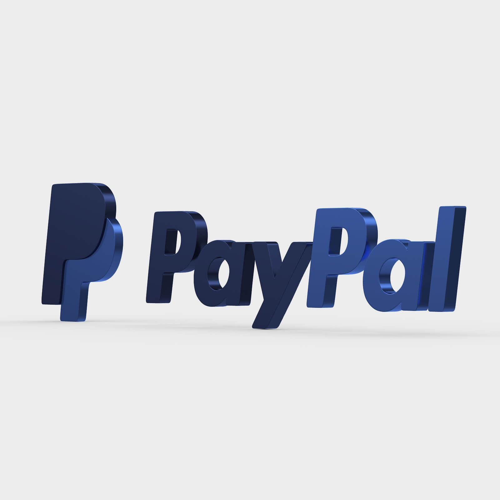 Pay Pal Logo - 3D Print Model by 3d_logoman