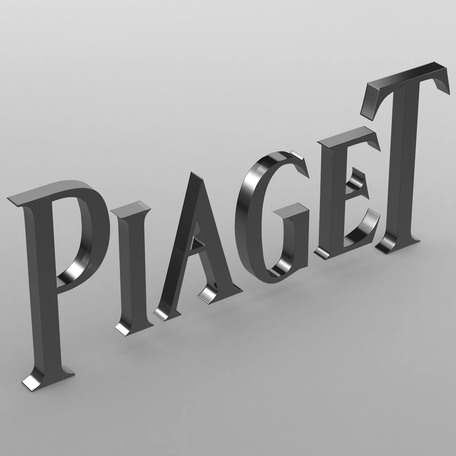 Piaget Logo - 3D Model by 3d_logoman
