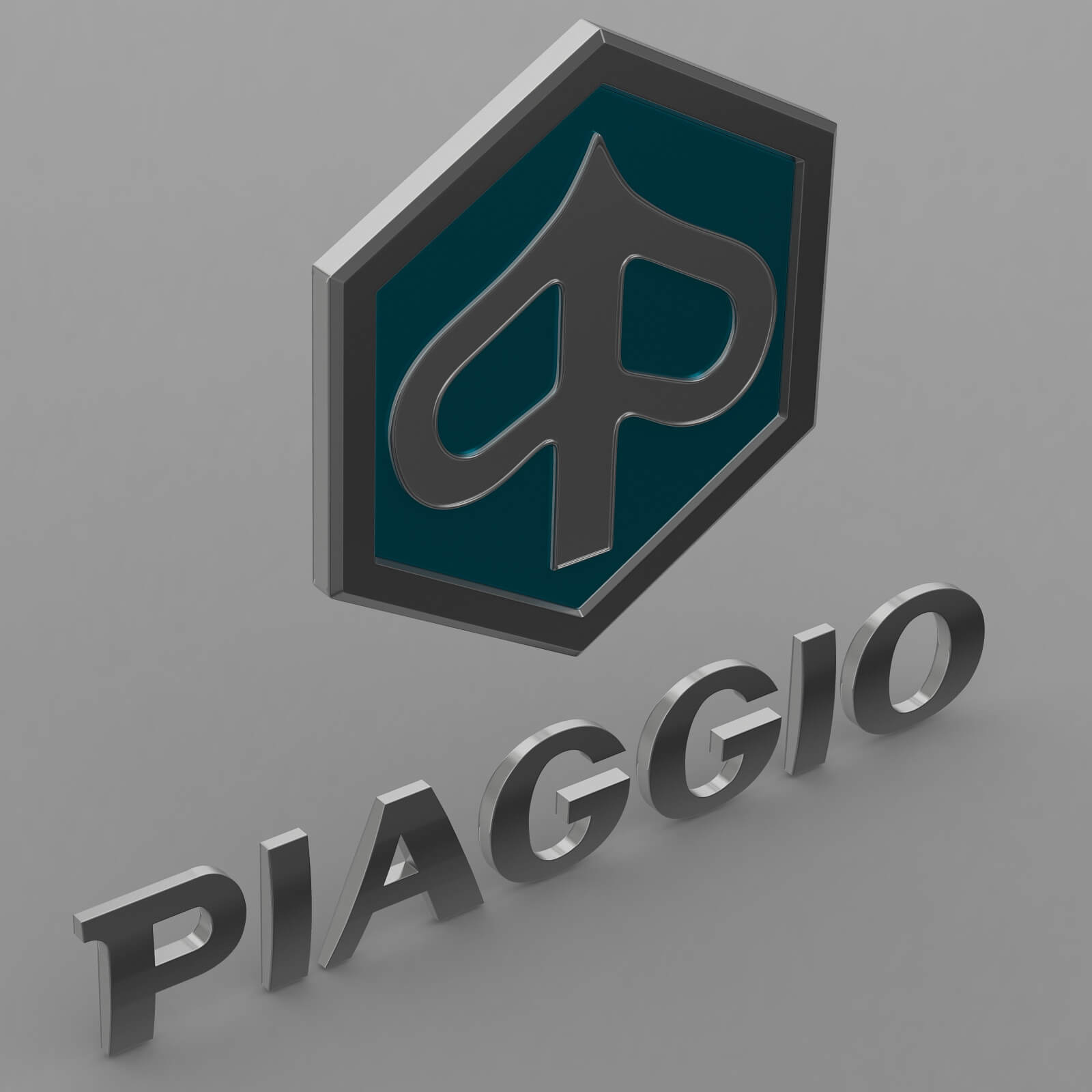 Piaggio Logo - 3D Model by 3d_logoman