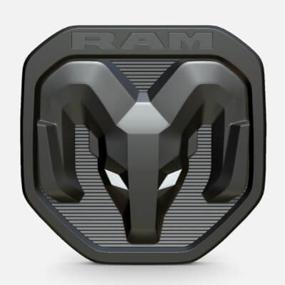Ram Logo - 3D Model by 3d_logoman