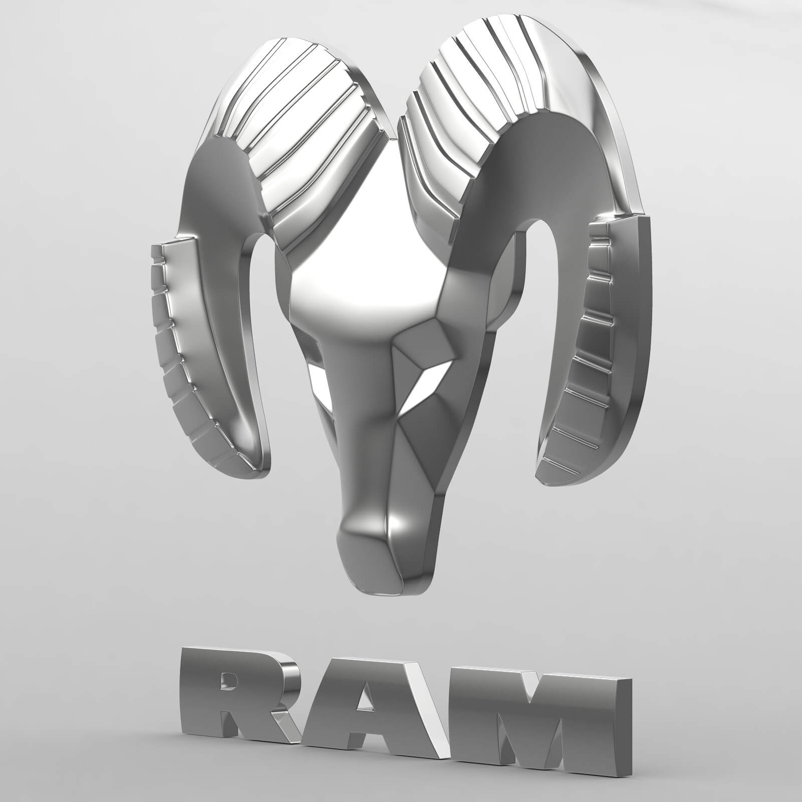 Ram Logo - 3D Model by 3d_logoman