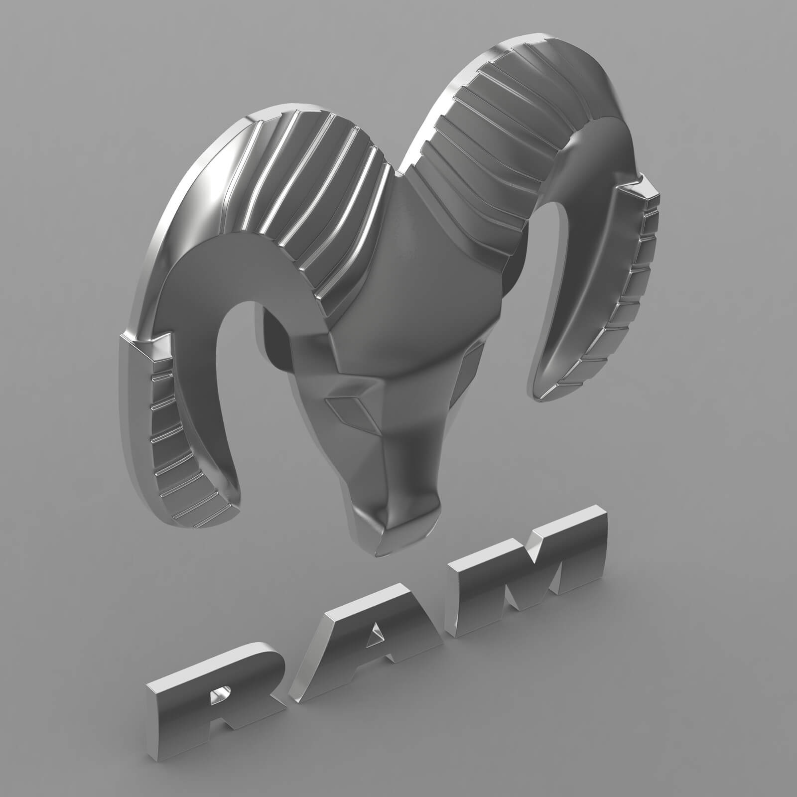 Ram Logo - 3D Model by 3d_logoman