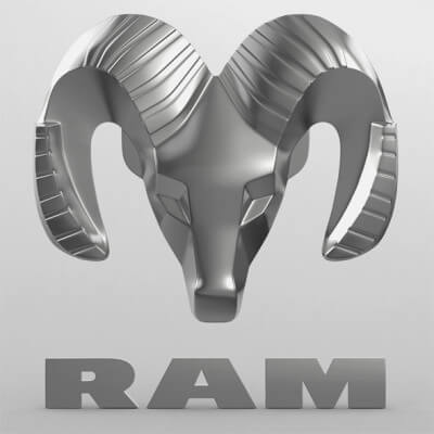 Ram Logo - 3D Model by 3d_logoman