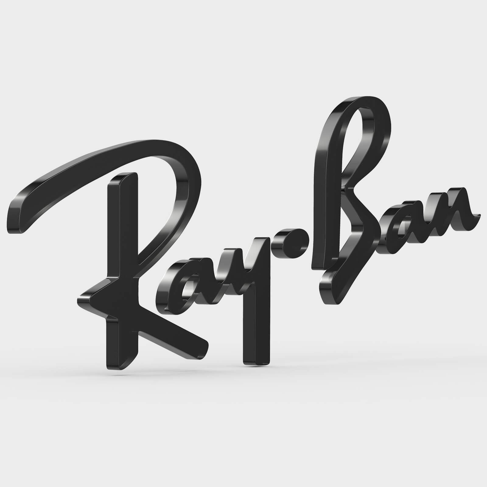 Ray Ban Logo - 3D Model by 3d_logoman