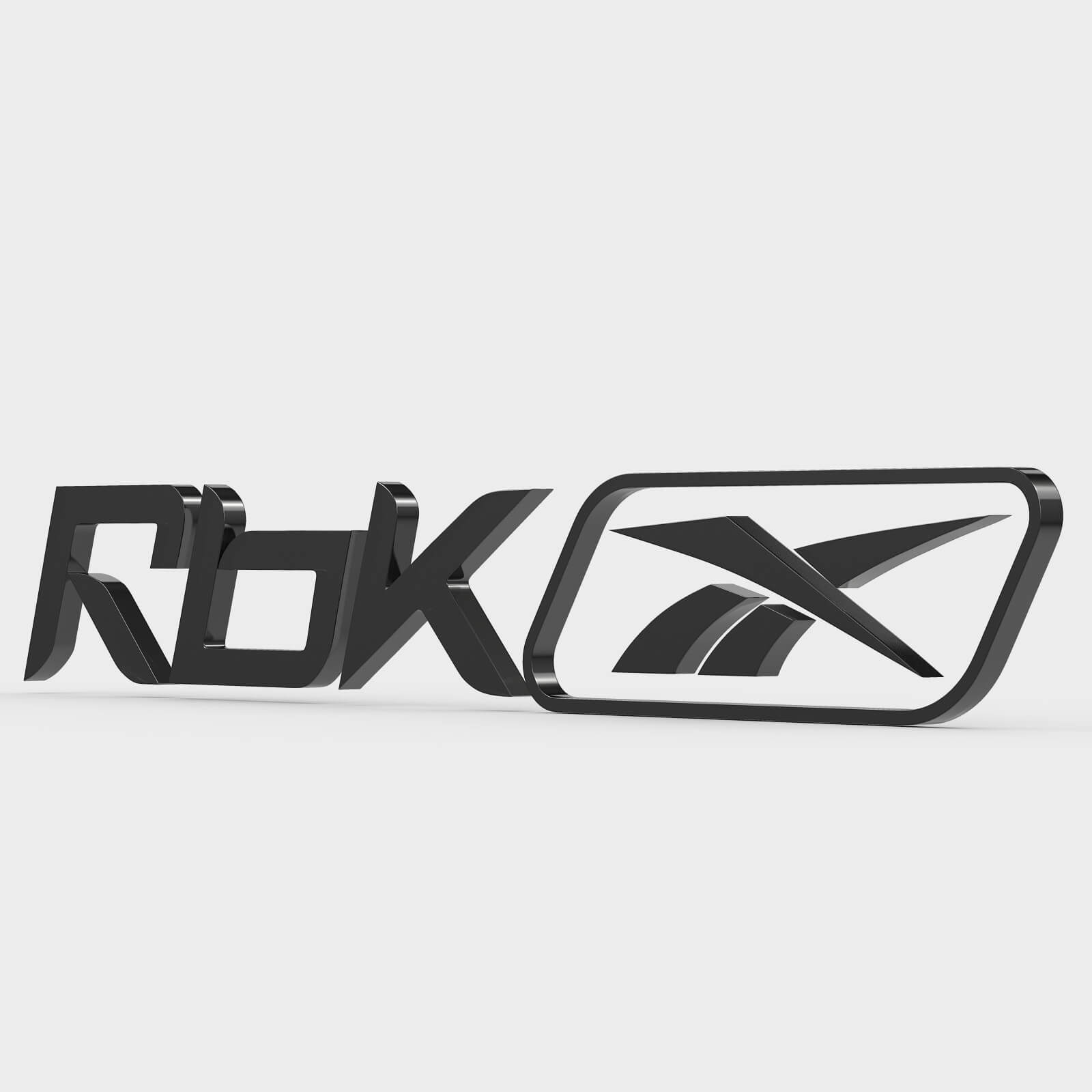 Rbk Logo - 3D Print Model by 3d_logoman