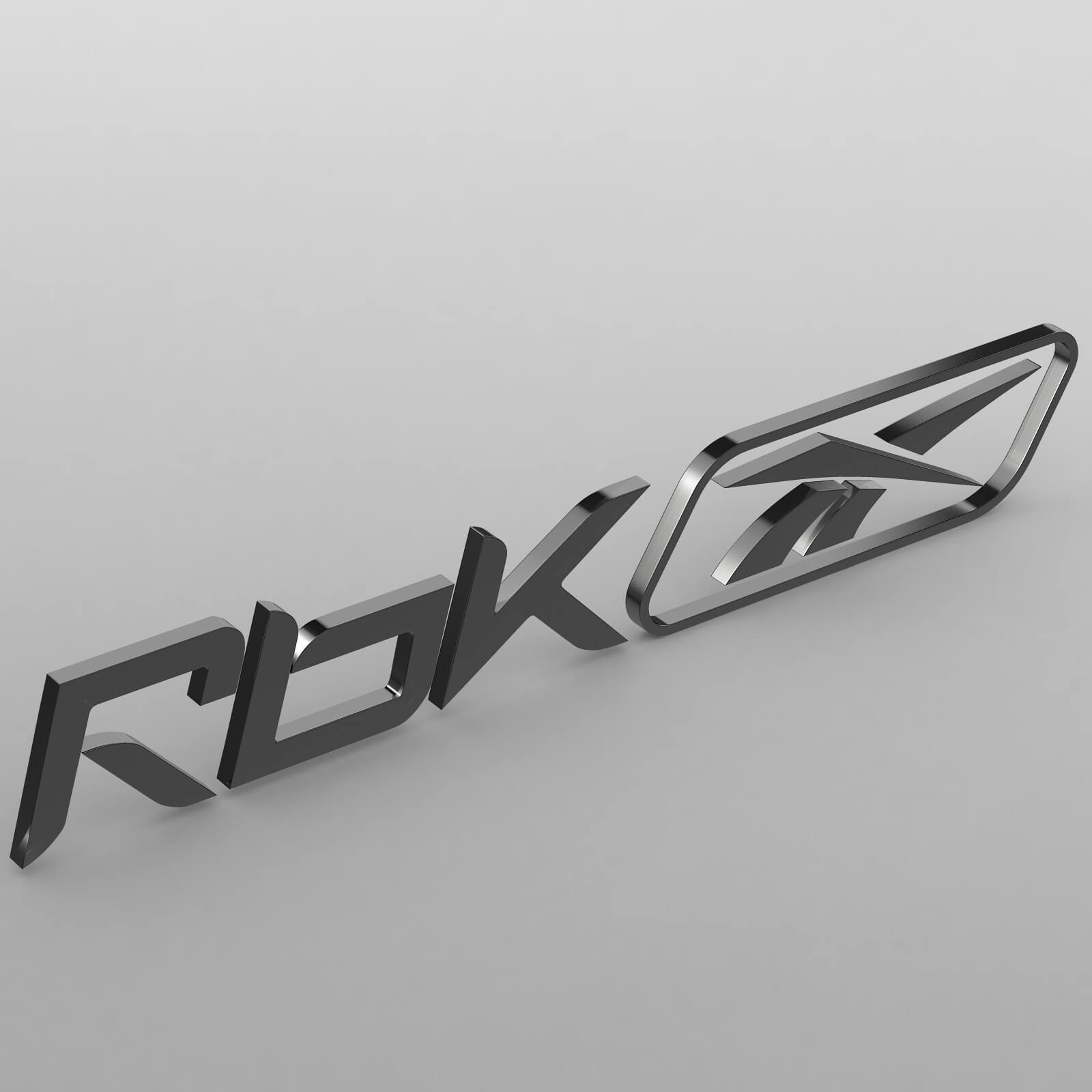 Rbk Logo - 3D Print Model by 3d_logoman