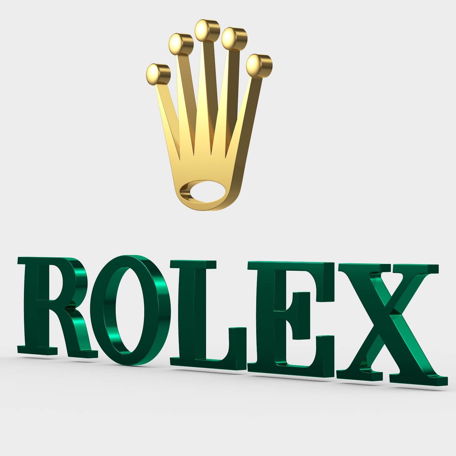 Rolex Logo - 3D Print Model by 3d_logoman