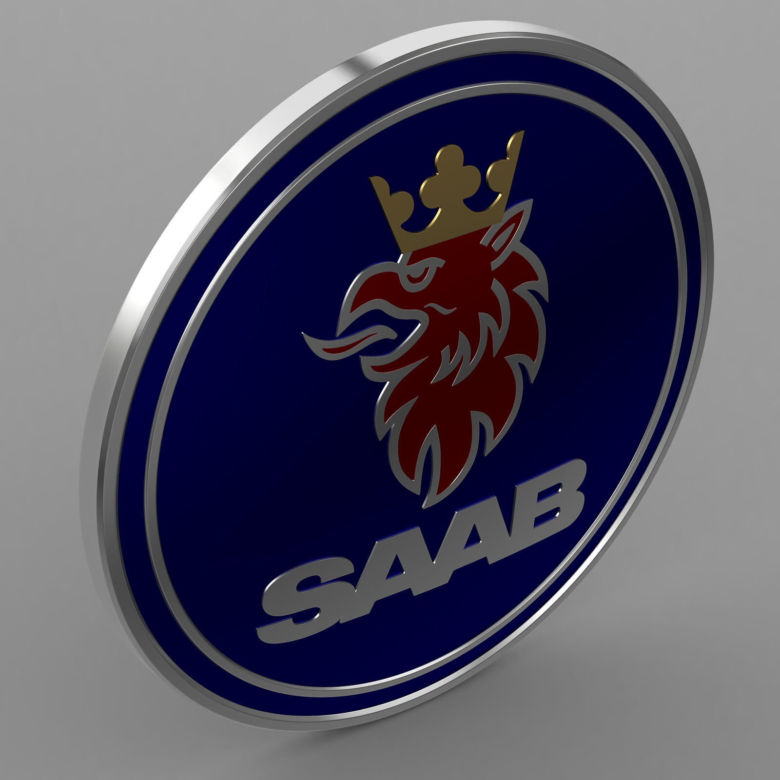 Saab Logo - 3D Model by 3d_logoman