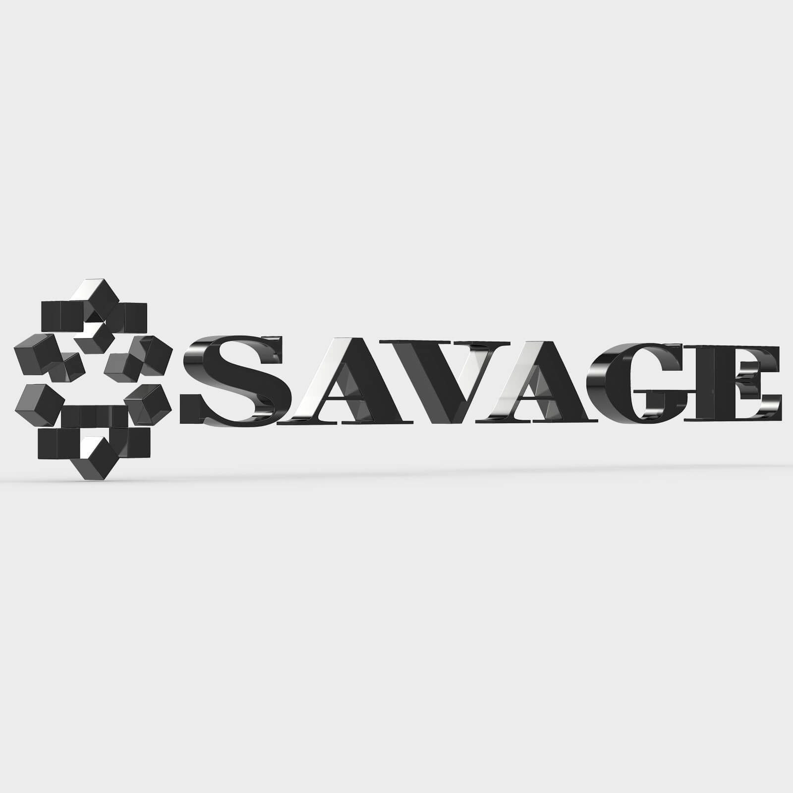 Savage Logo - 3D Model by 3d_logoman