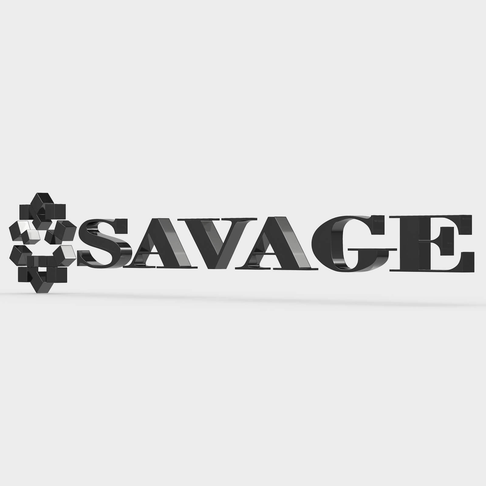 Savage Logo - 3D Model by 3d_logoman