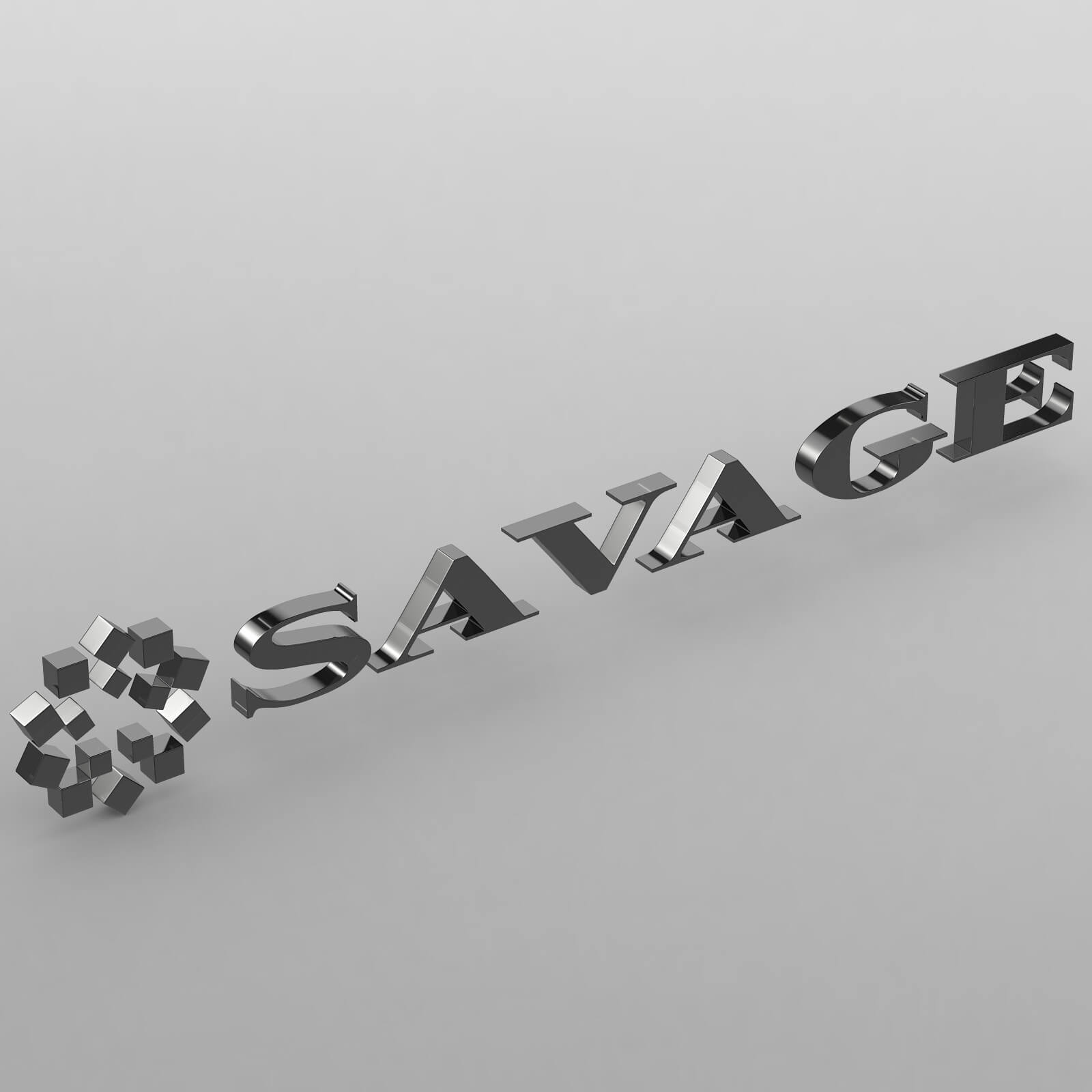 Savage Logo - 3D Model by 3d_logoman